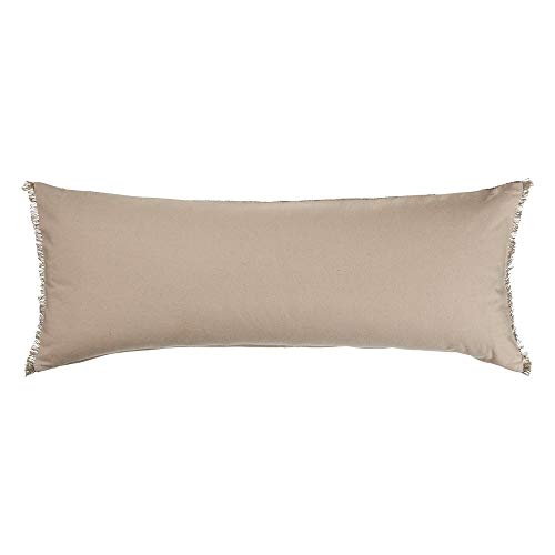 LR Home Neutral Lumbar Throw Pillow, 14 in x 36 in, Tan/Taupe