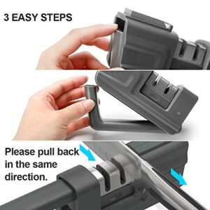 Professional Knife Sharpener ,Kitchen Knife Accessories Chef's sharpener,4-In-1 Portable Knife Sharpener,Knife Sharpening Stone Whetstone Restore And Polish Blades