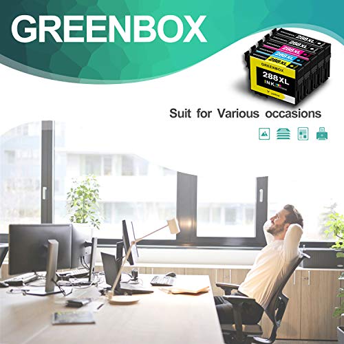 GREENBOX Remanufactured Ink Cartridge Replacement for Epson 288 288XL T288 T288XL Used in Expression Home XP-440 XP-430 XP-330 XP-340 XP-434 XP-446 Printer (2 Black 1 Cyan 1 Magenta 1 Yellow)