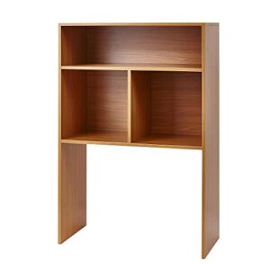 yak about it® extra depth cube dorm desk bookshelf - beech