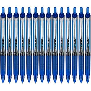 pilot precise v7 rt refillable & retractable liquid ink rolling ball pens, fine point (0.7mm) blue, 14-pack (15196)