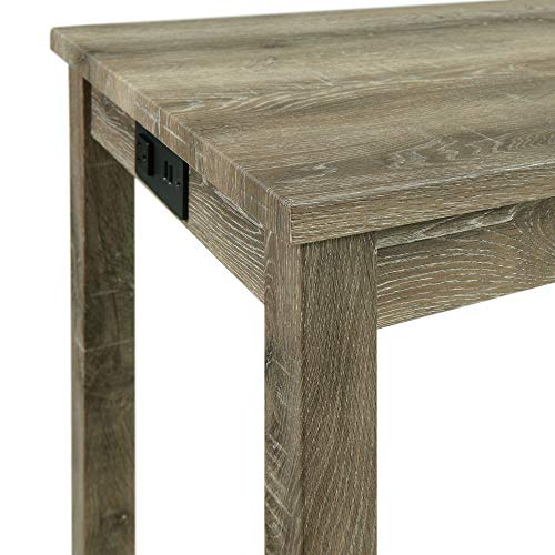 CAMBRIDGE Wyeth Dining 4-Piece Bar Set with Table and 3 Stools, Natural Rustic