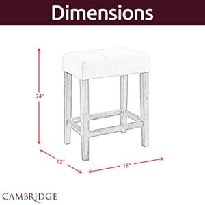 CAMBRIDGE Wyeth Dining 4-Piece Bar Set with Table and 3 Stools, Natural Rustic