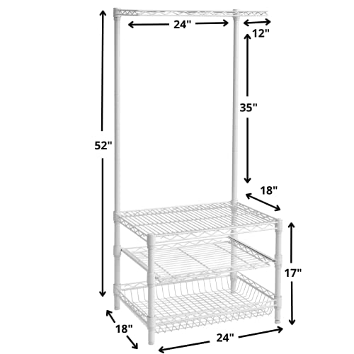 DormCo Suprima® Portable Mini Fridge Organizer - White