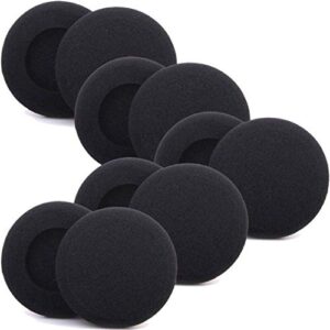 foam ear pad replacement cushions, headphone earphone headset disposable sponge covers (60mm - 2.4") 10 pairs