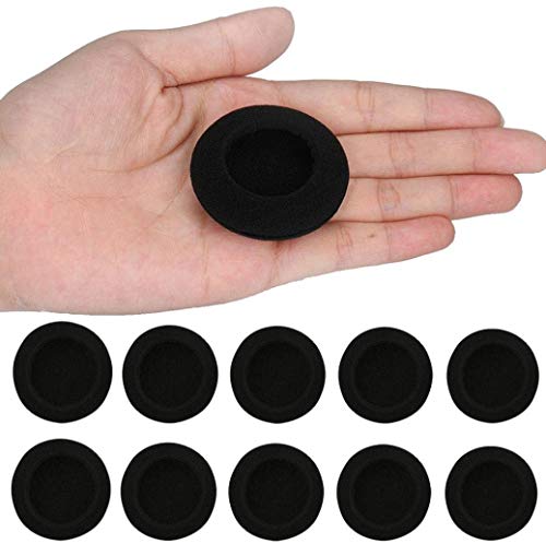 Foam Ear Pad Replacement Cushions, Headphone Earphone Headset Disposable Sponge Covers (60mm - 2.4") 10 Pairs