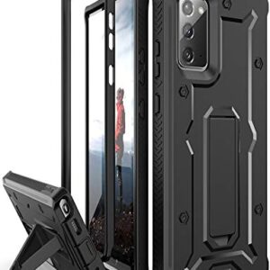 ArmadilloTek Vanguard Case Designed for Samsung Galaxy Note 20 5G (2020 Release) Military Grade Full-Body Rugged with Built-in Kickstand [Screenless Version] - Black