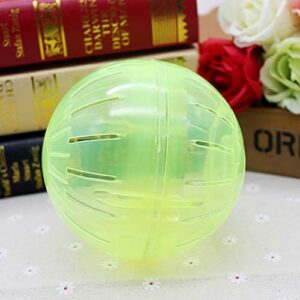 Small Pets Accessories 4inch Portable Transparent Hamster Rodent Pet Jogging Ball Exercise Play Toy - Blue GlobalDeal