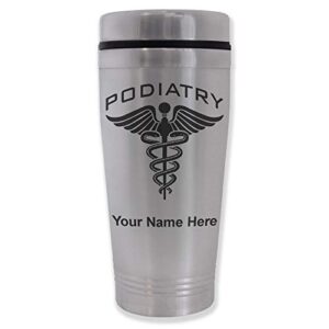 lasergram 16oz commuter mug, podiatry, personalized engraving included