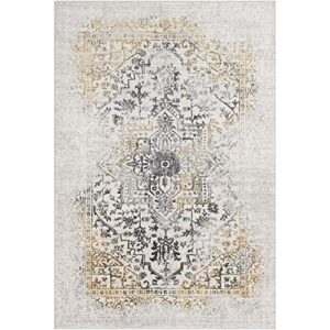 Artistic Weavers Cayla  Charcoal/Mustard Area Rug, 2'7" x 5'