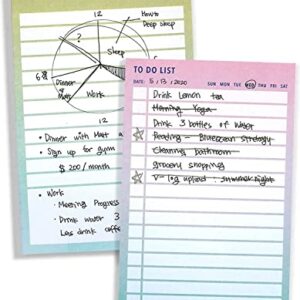 Simple, Short, & Actionable, Magnetic To Do List Notepad & Memo Magnetic Notepad - ADHD Control, Focus Booster, Productivity Measurement, Daily Planner, Reminders, Quick Idea Capture Checklists, Idea Taking (3.5 X 5.5in, Color)