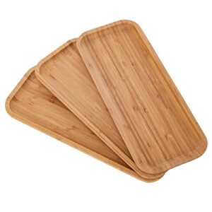 bamboo tray bamboo plates 13.8 x 5.9 x 1 inches serving tray elegant appetizer plates steak plate coffee tea serving tray fruit platters party dinner plates sour candy tray