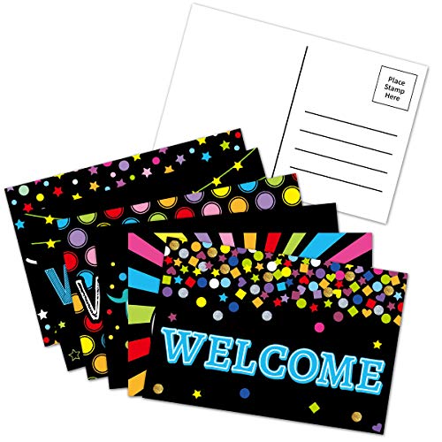 ceiba tree Chalkboard Welcome Postcards Colorful Welcome to Our Class Cards Back to School for Kids