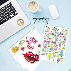 Printable Vinyl Sticker Paper for Inkjet Printer - 8.5 x 11 Inches 15 Sheets Translucent Premium Waterproof Sticker Paper - Dries Quickly and Holds Ink Beautifully