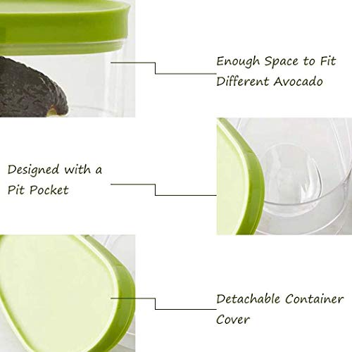 1PC Avocado Saver Holder Food Crisper Storage Box Fruit Keeper Vegetable Container Keep Fresh Kitchen Accessories-to Keep Avocados Fresh for Days