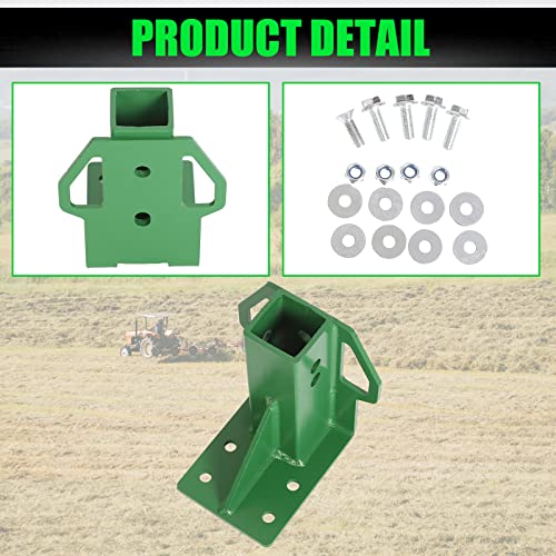 HECASA Rear Trailer Hitch Receiver for John Deere Gator 4x2 6x4 Old Style with Bolt