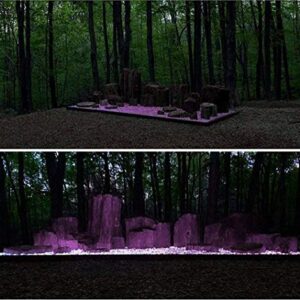 Ebliiny 500Pcs Glow Stone Glowing in The Dark Pebbles Outdoor Decor Fish Tank Gravel Rocks Decoration (Pink in Daytime, Purple in The Dark)