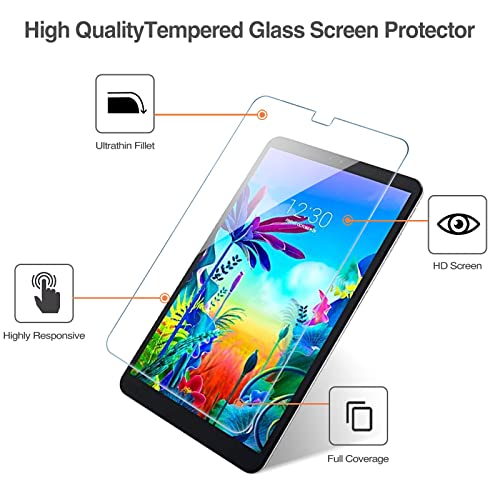 ProCase LG G Pad 5 10.1 Screen Protector 2019 (LM-T600 / LM-T605), Tempered Glass Screen Film Guard Screen Protector for 10.1 inch LG G Pad 5 2019 -Clear