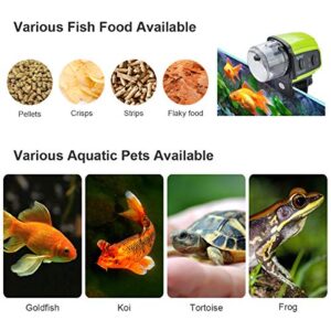 Automatic Fish Feeder, Lychee Fish Feeder Fish Food Vacation Feeder Moisture-Proof Electric Timing Automatic Feeder for Aquarium Fish Tank