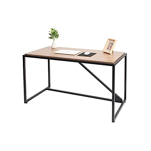 Coral Flower Computer Desk Writing Table Workstation with Durable Scratch-resistant Laminate Surface and Metal Frame.