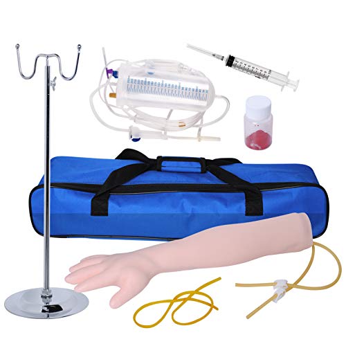 Phlebotomy Practice Kit,Venipuncture Practice Arm,IV Practice Arm Kit for Nurses Practice & Training, IV Starter Kit,Medical Educational Training Teaching Model