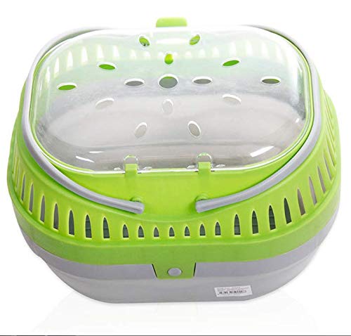 Misyue Big Hamster Cage Portable Carrier Hamster Carry Case Cage (Blue Green Color May ramdom)