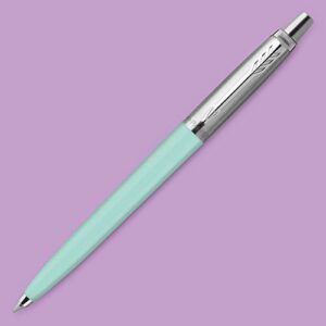 Parker Jotter Originals Ballpoint Pen Pastel Collection | Mint and Purple 50s Finishes | Medium Point | Blue Ink | 2 Count