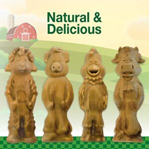 Nylabone Healthy Edibles Farm Friends Grain Free Dog Treats Beef, Chicken, Bacon, & Lamb Large/Giant (2 Count)