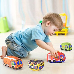 Soft Car Toy Set with Play Mat for 1 Year Old Baby,Toddlers,Boys and Girls ( 9 Vehicle and a Play mat/Storage Bag) | Baby Toys 12-18 Months| Toys for 1 Year Old boy