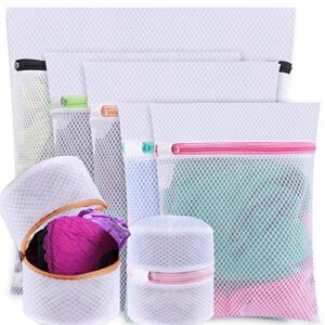 bagail set of 7 mesh laundry bags for sweater,blouse,hosiery,bras,etc. premium wash laundry bags for travel storage organization(7 set)