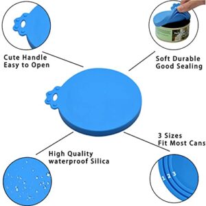 Goiio 7 Pcs Can Covers Silicone Pet Food Can Lid Covers for All Standard Size Dog and Cat Can Tops