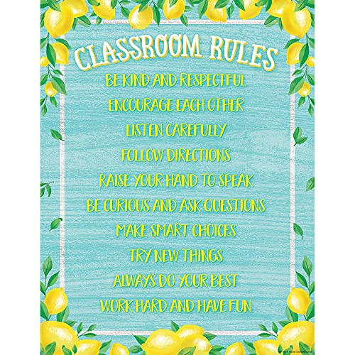 Teacher Created Resources Lemon Zest Classroom Rules Chart