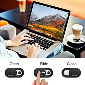 MOSISO Webcam Cover Slide, 0.027 inch Sliding Blocker Laptop Camera Cover Lens Blocker Shell Sticker Compatible with MacBook Air/Pro/Tablet/Notebook Ultra Thin Privacy Security Protector(2 Pack)