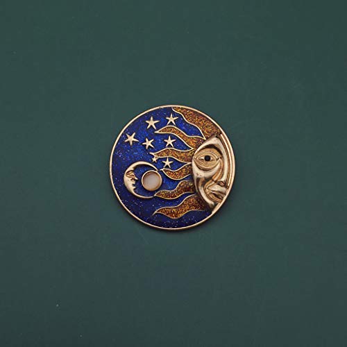 luosh Sky Blue Star Moon Sun Star Galaxies Brooches Pin Badges Planet Enamel Lapel Pins for Clothing Bags Backpacks Jackets Hat