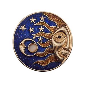 luosh Sky Blue Star Moon Sun Star Galaxies Brooches Pin Badges Planet Enamel Lapel Pins for Clothing Bags Backpacks Jackets Hat