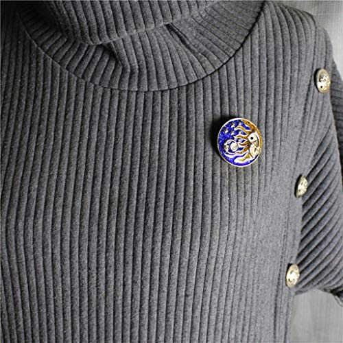 luosh Sky Blue Star Moon Sun Star Galaxies Brooches Pin Badges Planet Enamel Lapel Pins for Clothing Bags Backpacks Jackets Hat