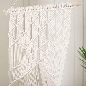 Cat Hand-Woven Hanging Hammock Basket, Cat Hammock Chair, Pet Hanging Basket Chair, Cat Bed Cotton Rope Weaving Macrame Pet Hammock Indoor Outdoor Garden Yard Theme Decoration (A, White)