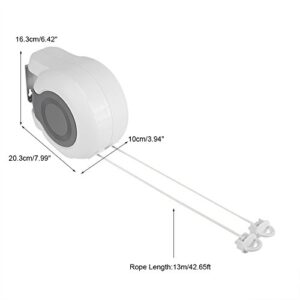 Bracon Retractable Clothesline - 42 Feet Heavy Duty Double Laundry Line Adjustable Clothesline for Wet or Dry Clothes Indoor or Outdoor Easy Installation Drying Clothes Holds Line