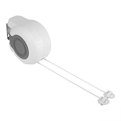 Bracon Retractable Clothesline - 42 Feet Heavy Duty Double Laundry Line Adjustable Clothesline for Wet or Dry Clothes Indoor or Outdoor Easy Installation Drying Clothes Holds Line