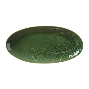 lenox holiday impressions oval tray, 4.20 lb, red & green