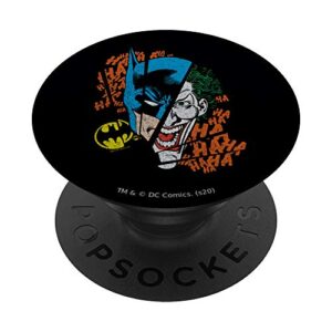 batman joker broken visage popsockets swappable popgrip