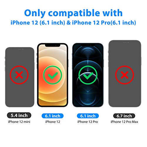 Mkeke Compatible with iPhone 12 Screen Protector, Tempered Glass Screen Protector for iphone 12 Pro 6.1 inch [3-Pack]