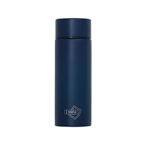 ippinka poketle personal insulated bottle, small 120ml, stainless steel, lightweight, navy