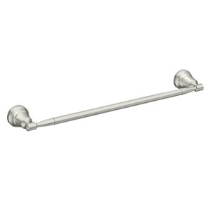 moen my0324bn halle 24-inch single -towel bar, brushed nickel