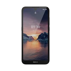 nokia 1.3 fully unlocked smartphone with 5.7" hd+ screen, ai-powered 8 mp camera and android 10 go edition, charcoal, 2020 (at&t/t-mobile/cricket/tracfone/simple mobile)