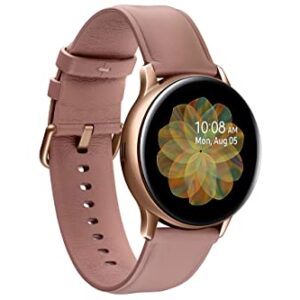 Samsung Galaxy Watch Active2 Stainless Steel LTE GSM Unlocked SM-R835U (ATT, Verizon, Tmobile, Sprint) - US Warranty (Renewed) (Gold , 40mm/Stainless Steel)