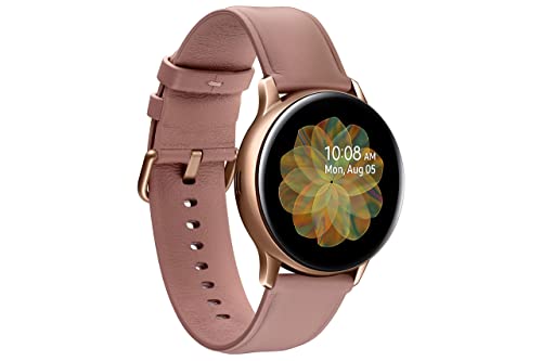 Samsung Galaxy Watch Active2 Stainless Steel LTE GSM Unlocked SM-R835U (ATT, Verizon, Tmobile, Sprint) - US Warranty (Renewed) (Gold , 40mm/Stainless Steel)