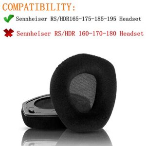 RS165 RS175 Ear Cushions Ear Pads Replacement Compatible with Sennheiser HDR 165 175 185 RS195 185 Wireless Headphone (Velvet)