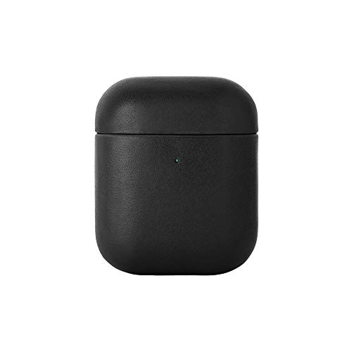 Native Union Leather Case for AirPods – Handcrafted Fully-Wrapped Genuine Italian Leather case – Support Wireless Chargers – Compatible with AirPods Gen 1 & Gen 2 (Black)