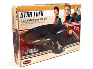 polar lights star trek discovery u.s.s. enterprise 2t 1:1000 scale set prop replica model kit (pol973m)